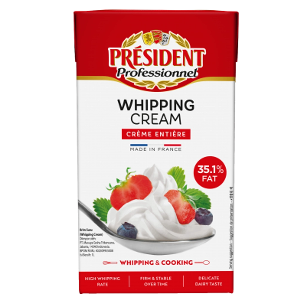 President Whipping Cream 1000ML.
