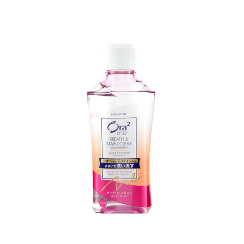 Ora2Me Mouth Wash Peach Leaf Mint 460ML.