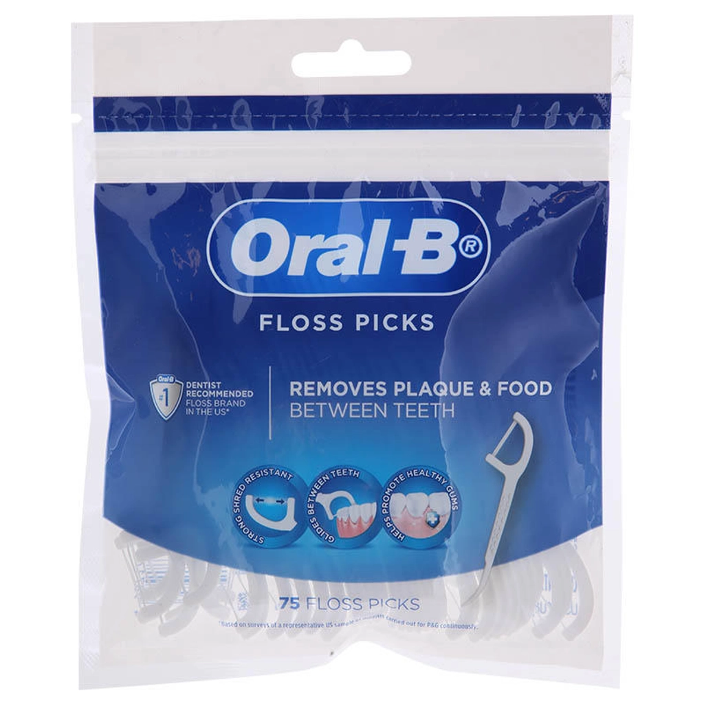ORAL-B FLOSS PICKS 75PCS.