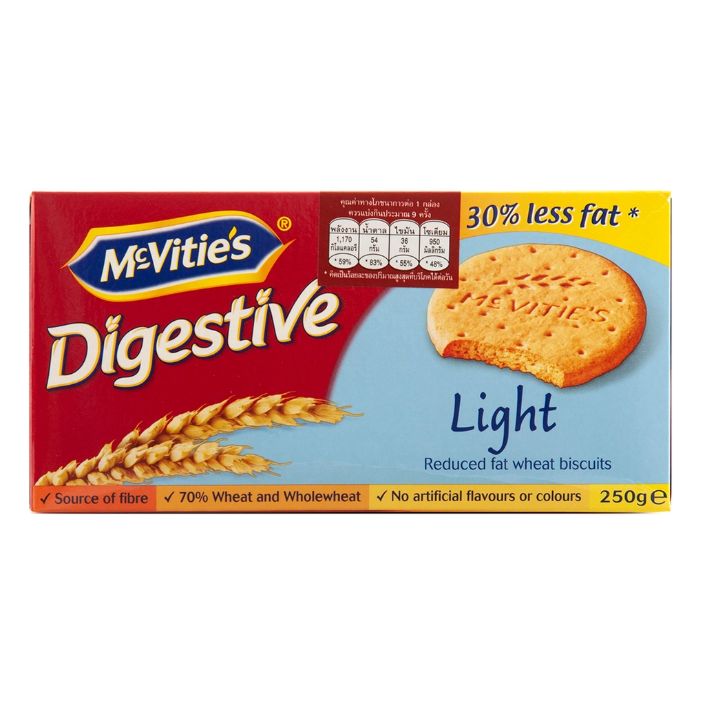 Mcvities Digestive Non Cholesterol Light Biscuits 250G.