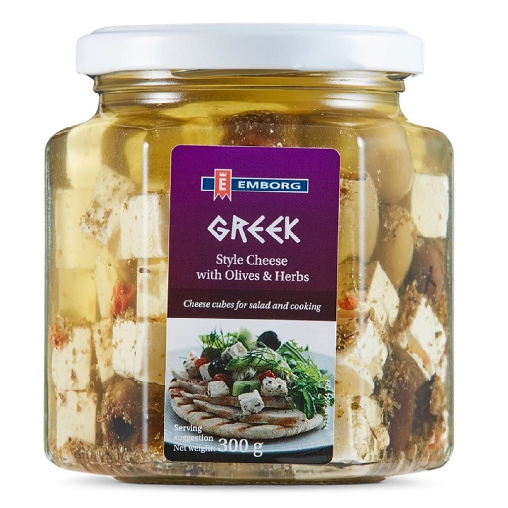 Emborg Feta Cheese In Olive Oil 300G.