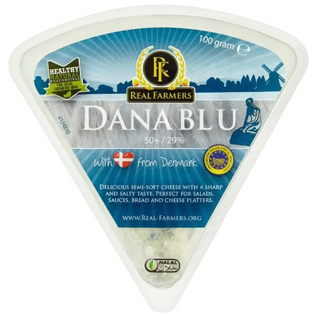 Real Farmers Danablu Cheese 100G.