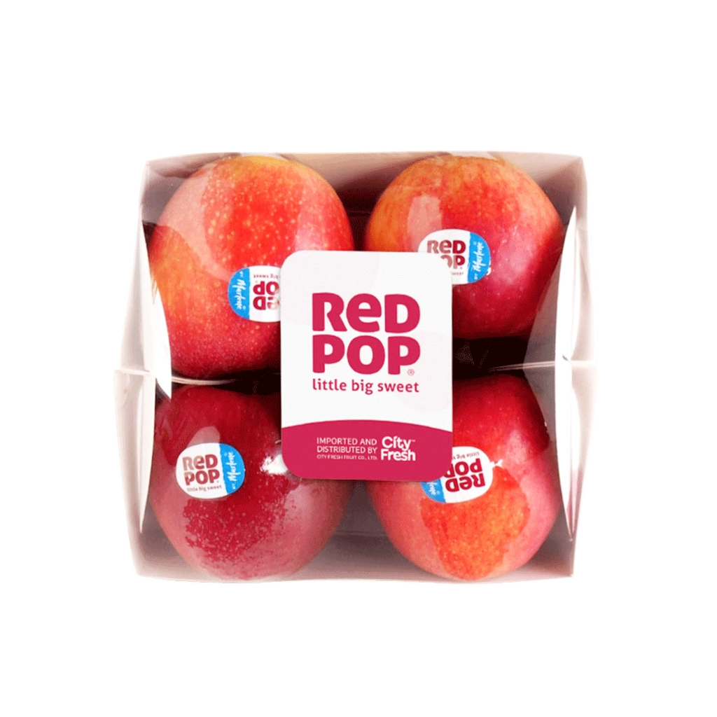 Gourmet Fresh Red Pop Apple Pack 4