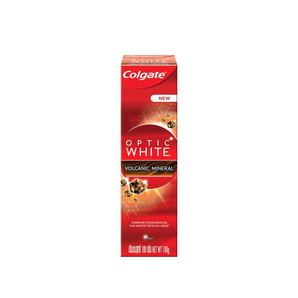 Colgate Optic White Volcanic Mineral Toothpaste 100G.