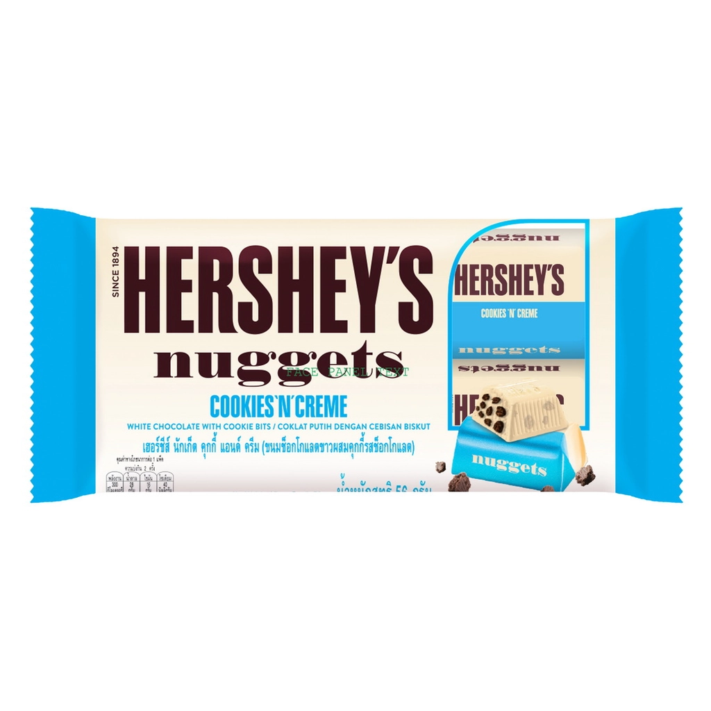 Hershey's Nuggets Cookies & Cream White Chocolate 56G.