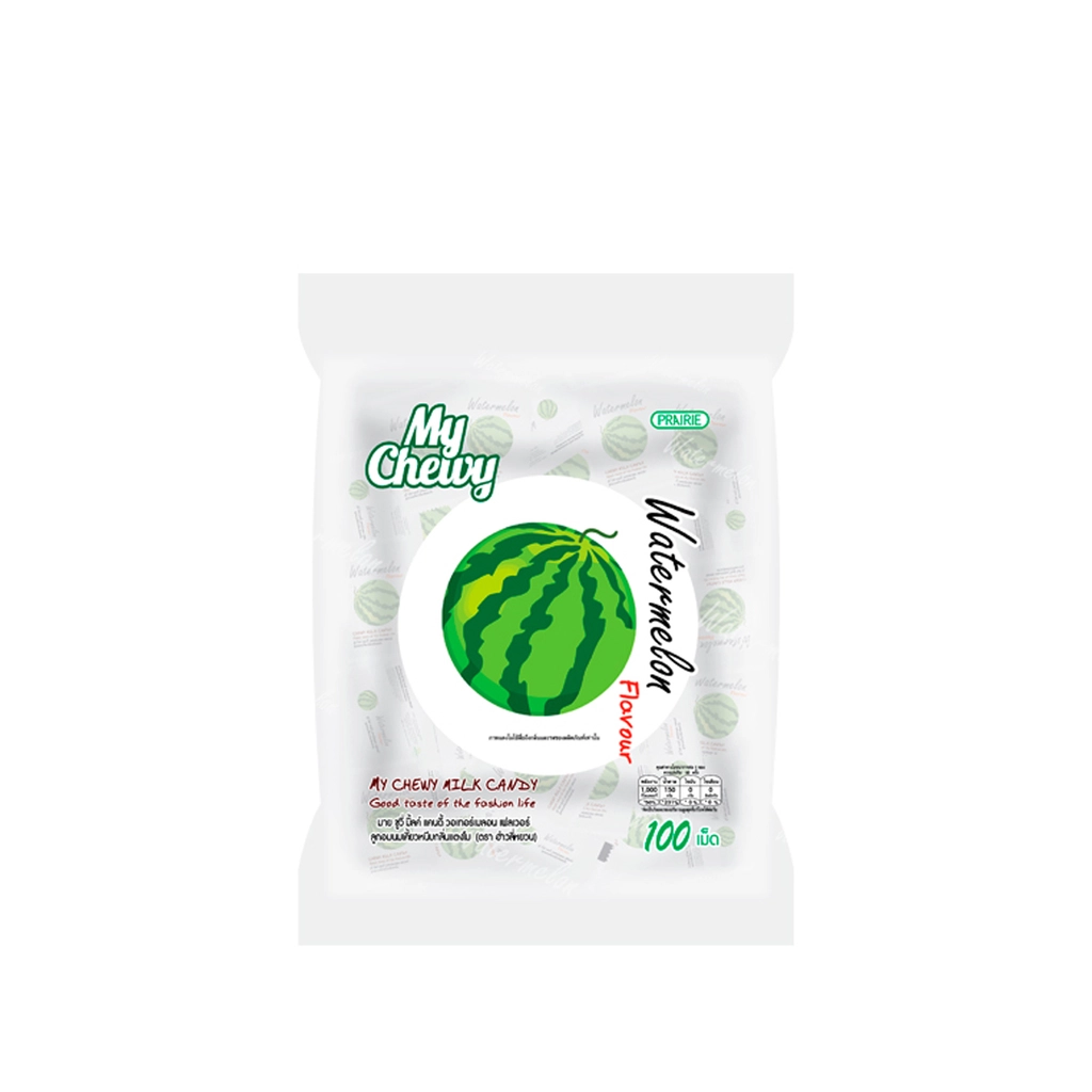 Haoliyuan Water Melon Flavour Chewy Milk Candy 70G.