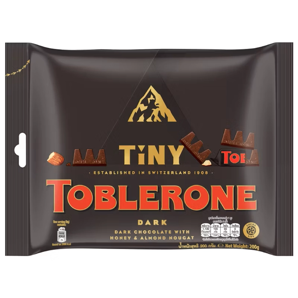 Toblerone Mini Black Chocolate 200G.