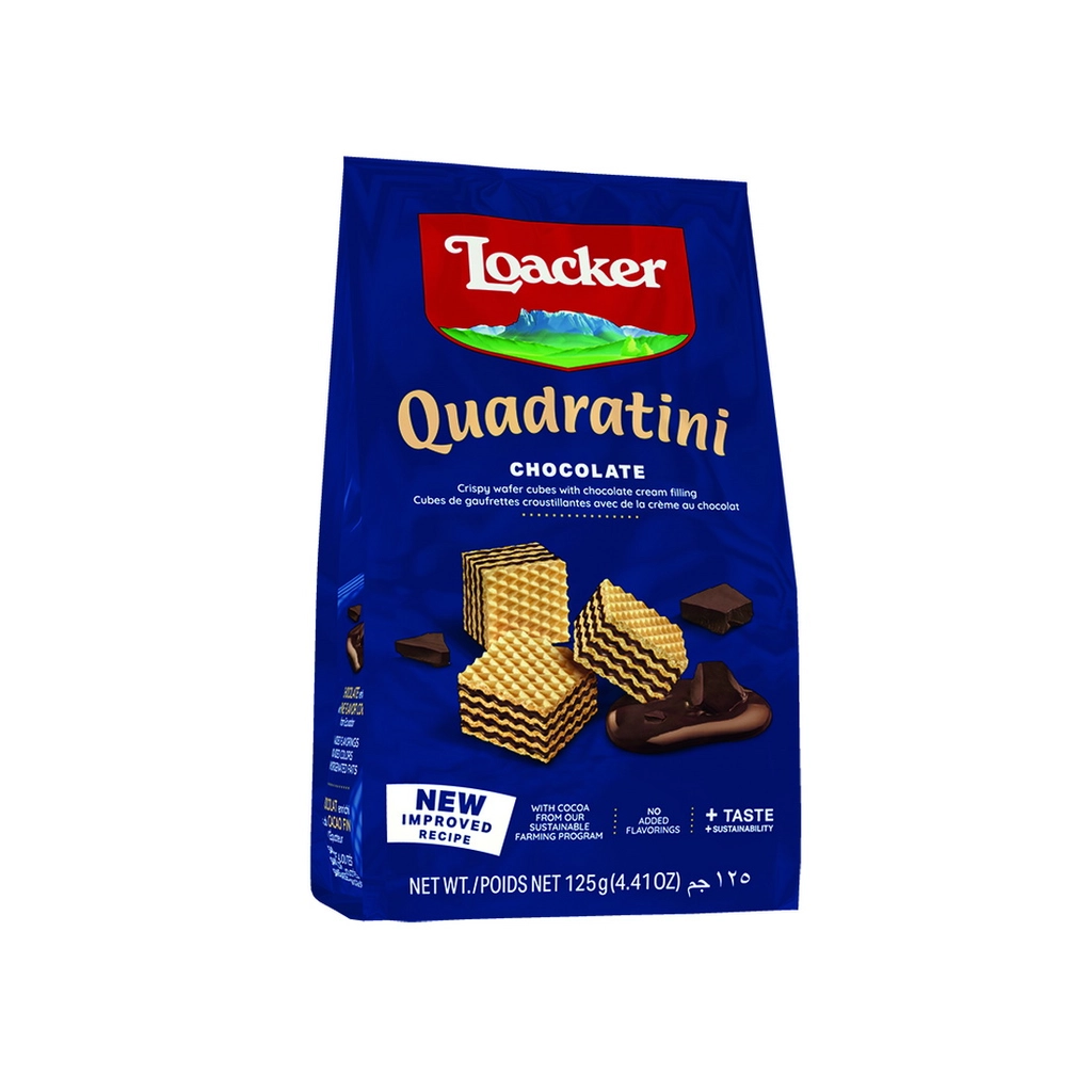 Loacker Quadratini Chocolate 125G.