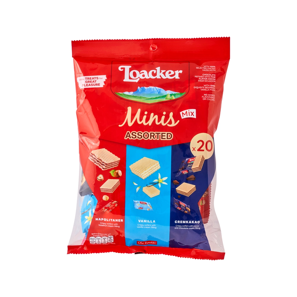 Loacker Minis Assorted Wafer 200G.