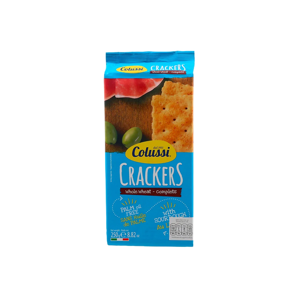 Pan Colussi Wholewheat Crackers 250G.