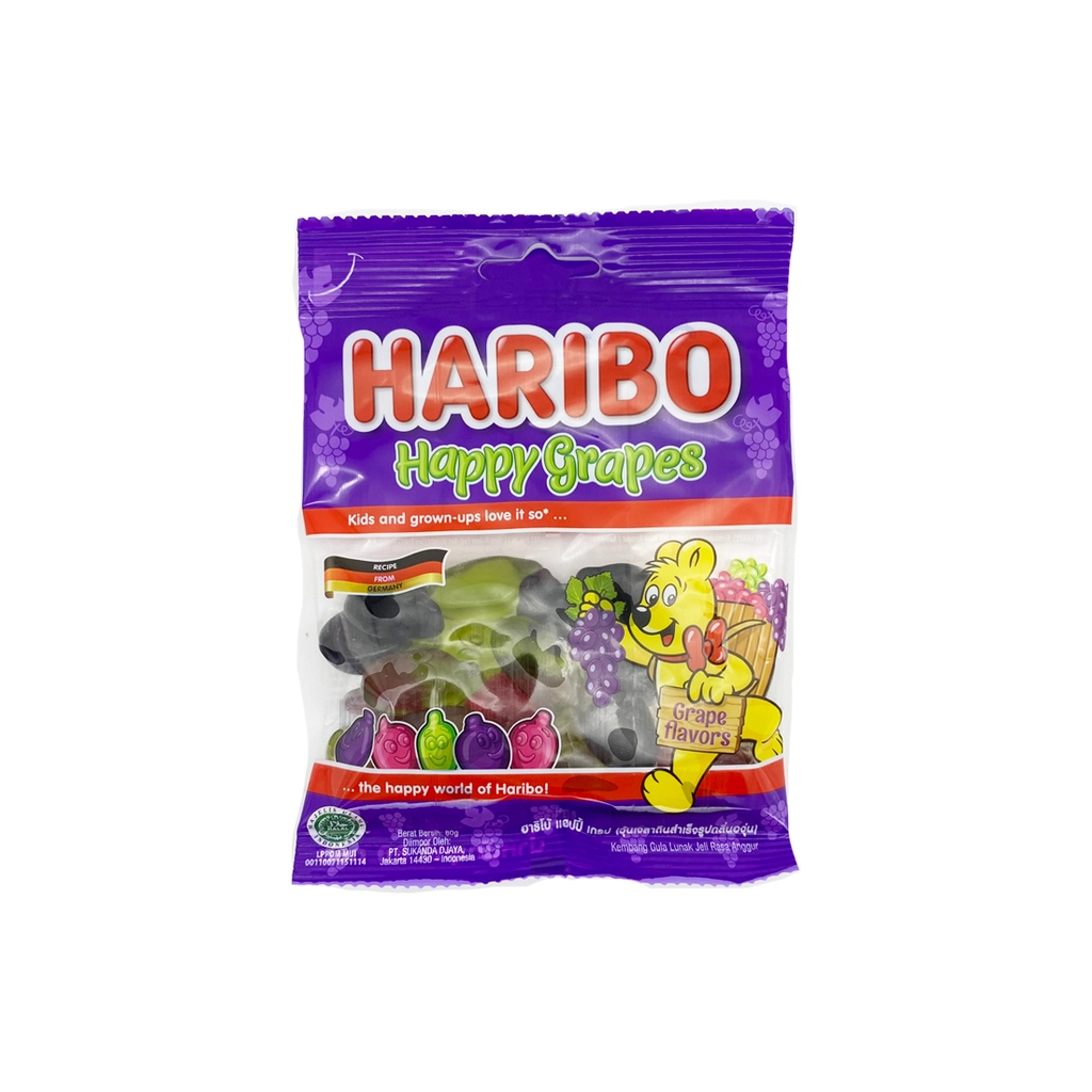 Haribo Happy Grapes 80G.