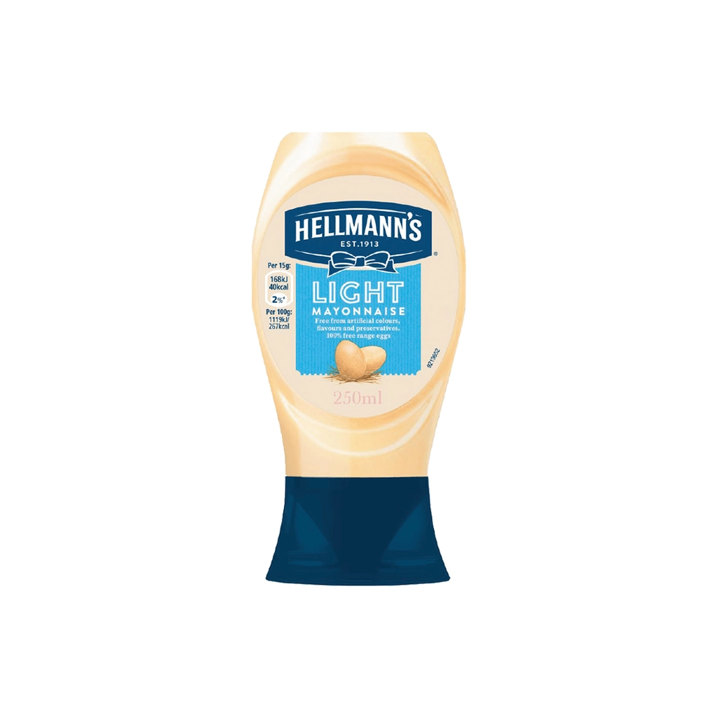 Hellmanns Light Mayonnaise 250ML.