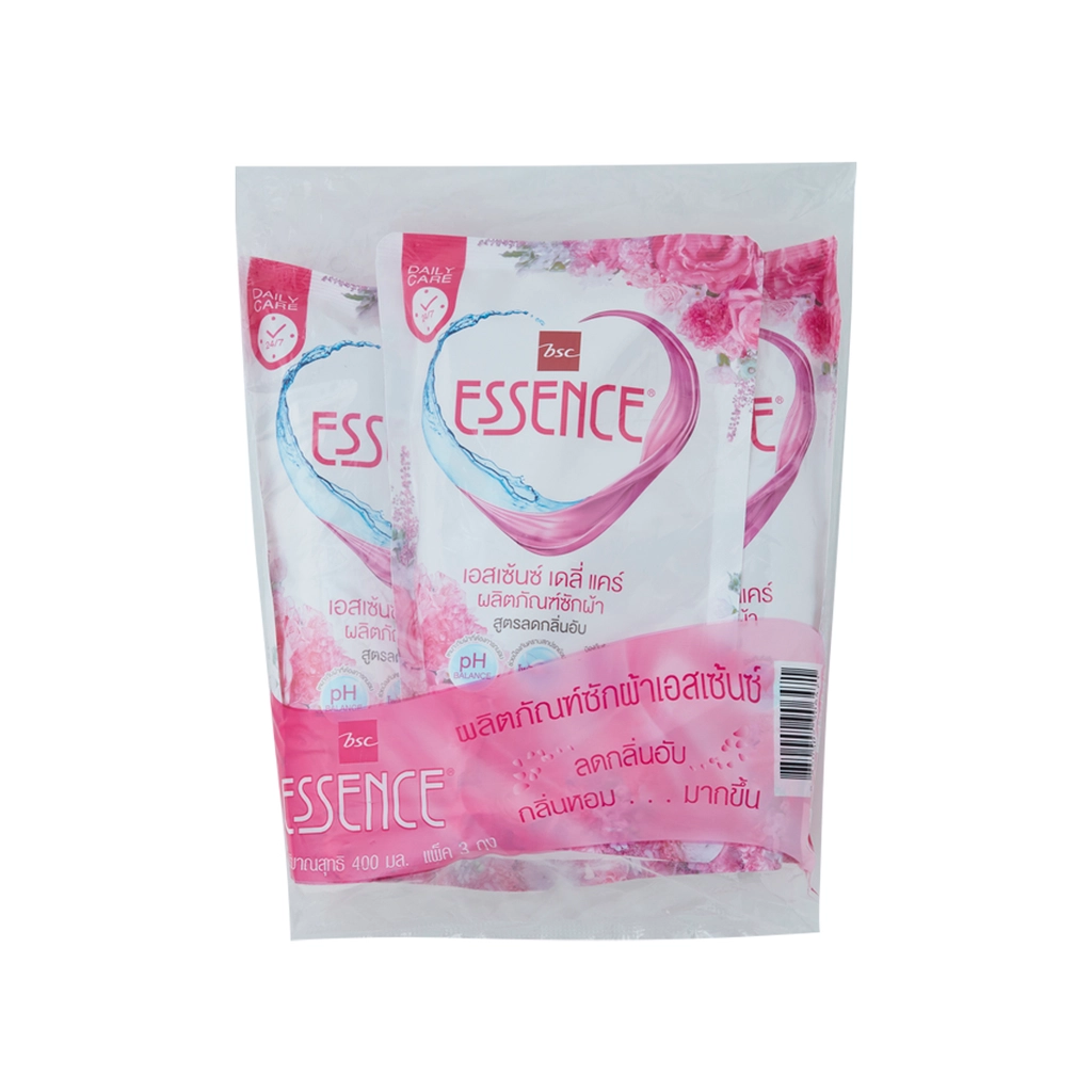 Essence Liquid Detergent Floral Scent Pink 400ML. Pack 3