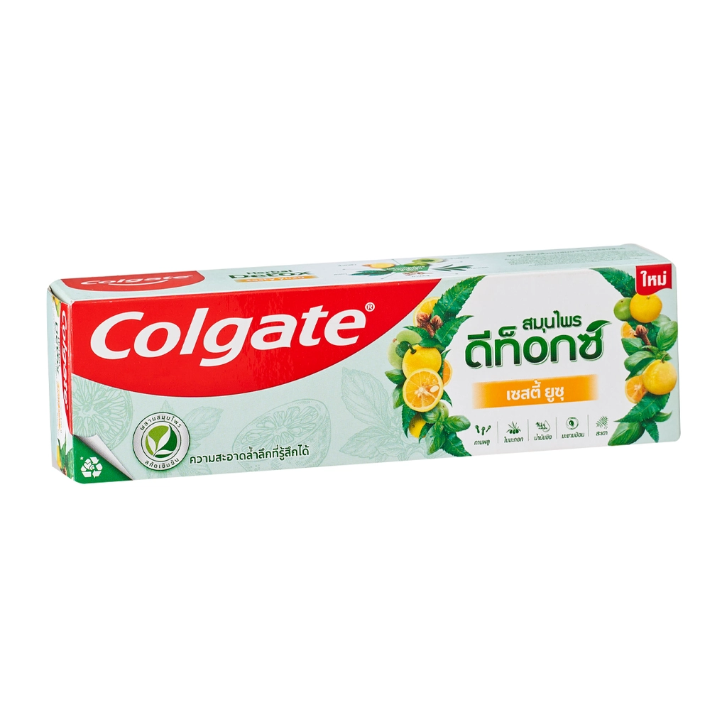 Colgate Herbal Detox Yuzu Toothpaste 120G.