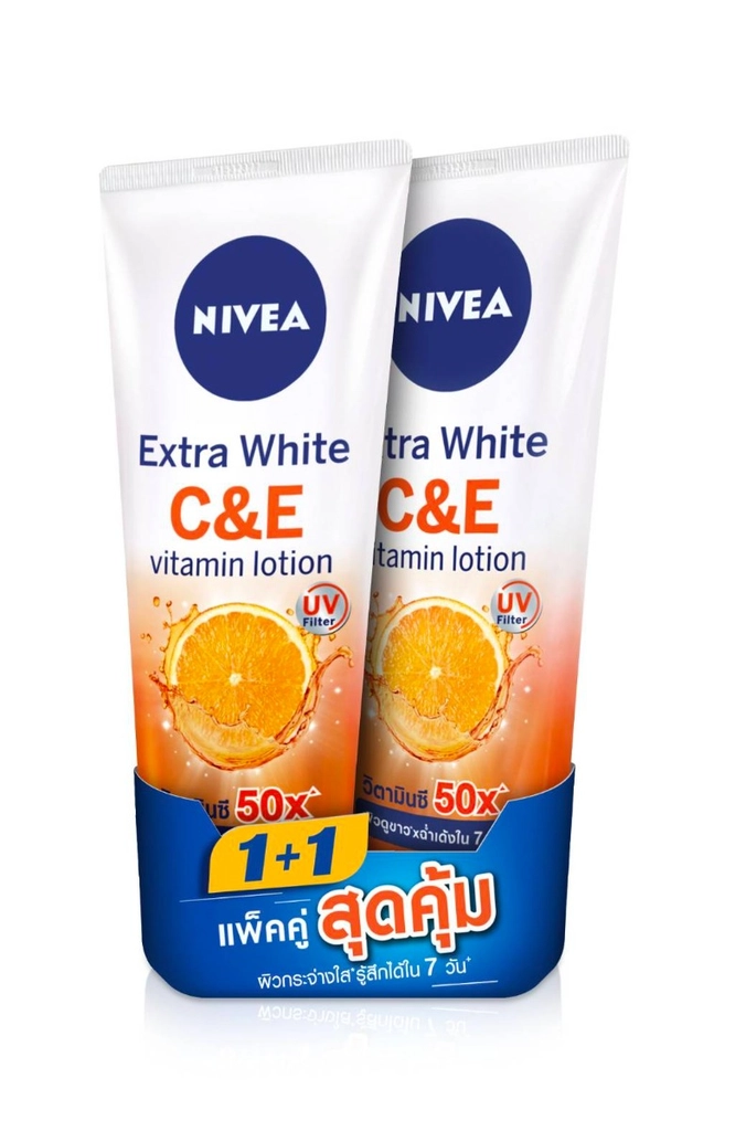 Nivea Lotion Whitenning Vitamin C&E 320ML. Pack2