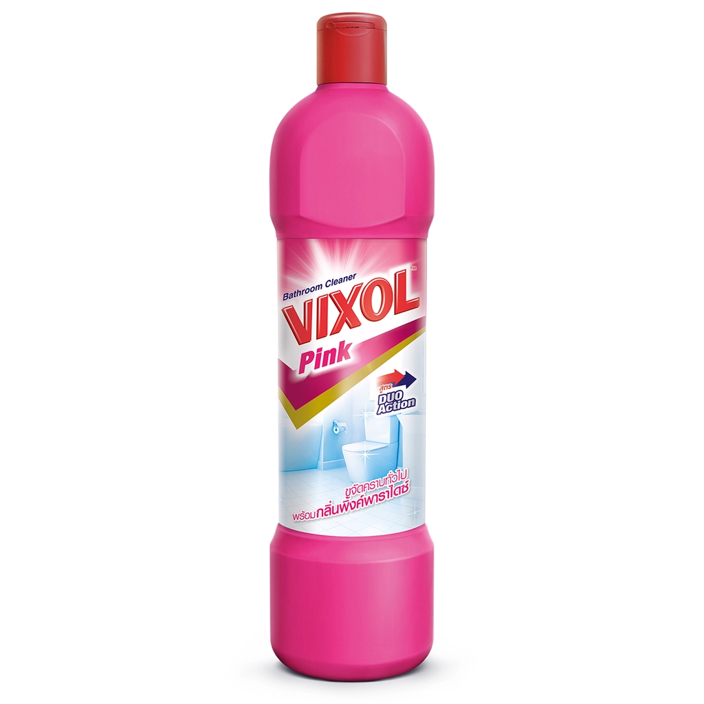 วิกซอล ผลิตภัณฑ์ทำความสะอาดห้องน้ำสีชมพู 900มล.