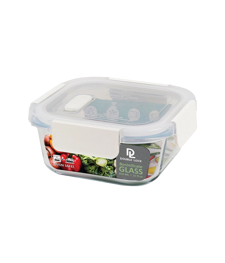 Gourmet Glass Food Storage Box 650ML.
