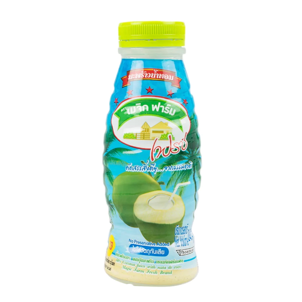 เมจิกฟาร์ม น้ำมะพร้าวผสมวุ้นมะพร้าว 240มล.
