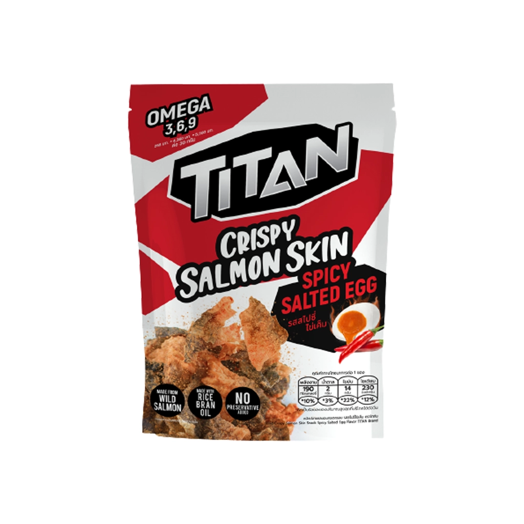 Titan Crispy Salmon Skin Spicy Salted Egg 30G