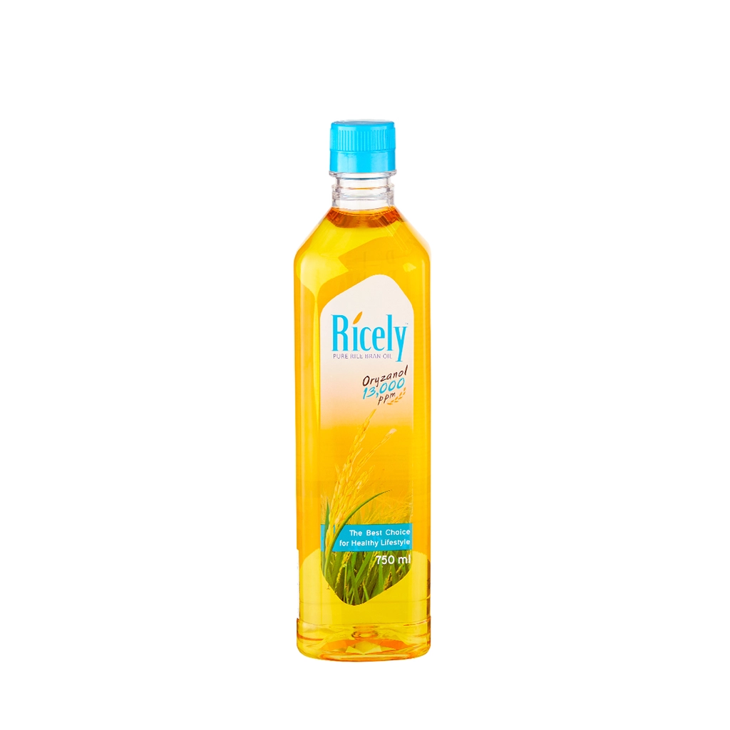 Ricely pure rice bran oil oryzanol 750ML