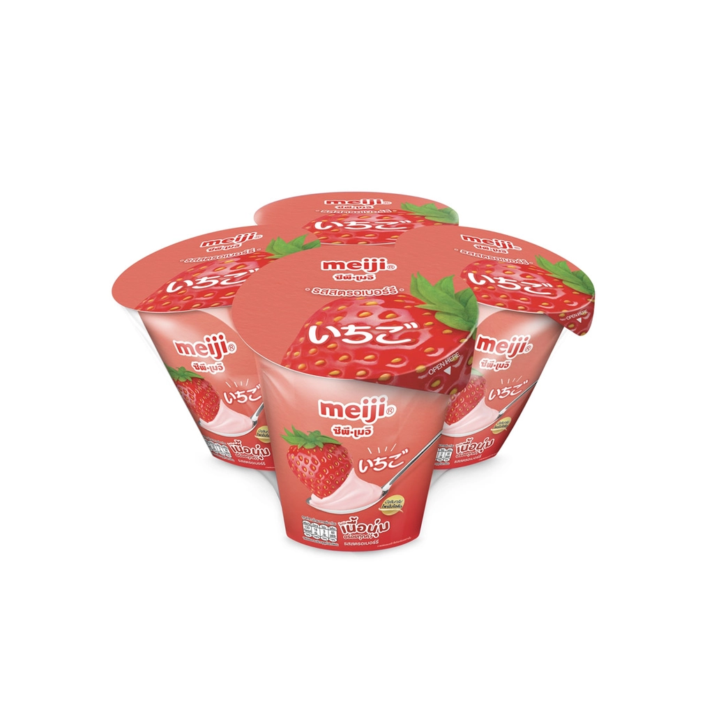 Meiji Cup Yoghurt Straw 4X135G.