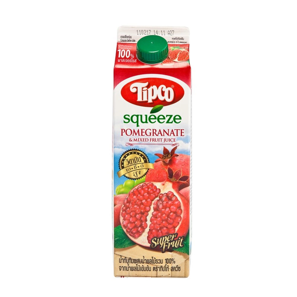 Tipco Squeeze Pasteurized Pomegranate Juice With Mixed Fruit 1000ML.