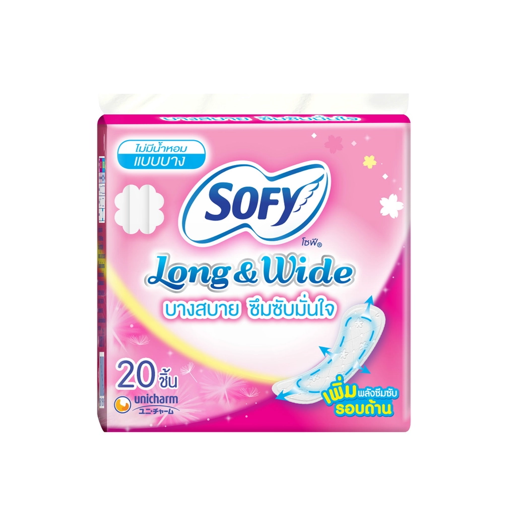 Sofy Long&Wide Un Scented20PCS.