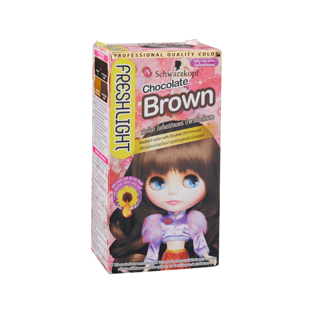 Schwarzkopf Freshlight Airy Ash Chocolate Brown Hair Color Foam 40ML.