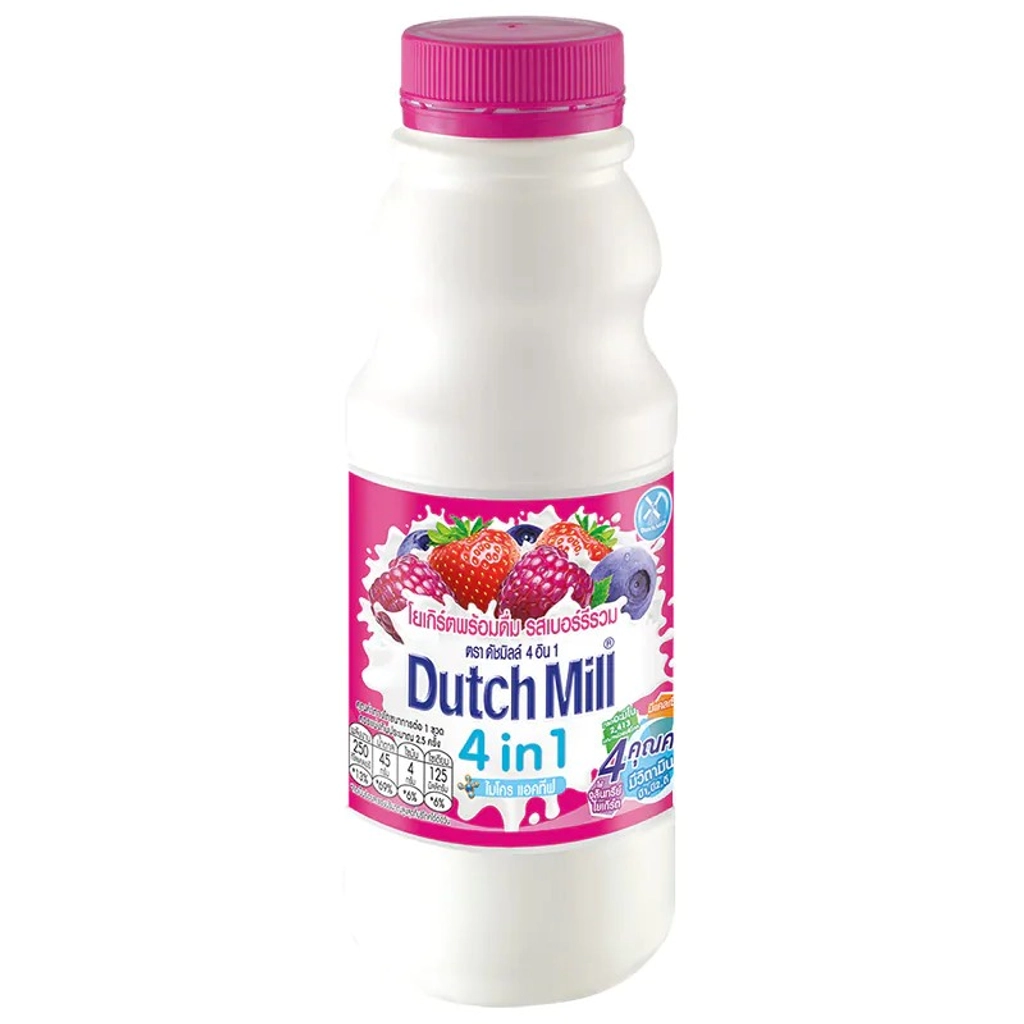 Dutch Mill Drinking Yoghurt Mixed Berry 400ML.