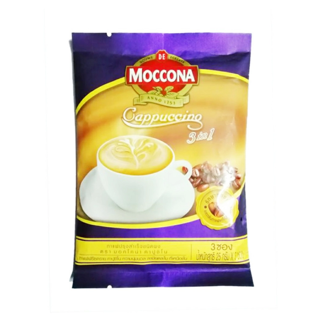 Moccona Cappuccino 3in1 Instant Coffee 25G. Pack 12 sachets