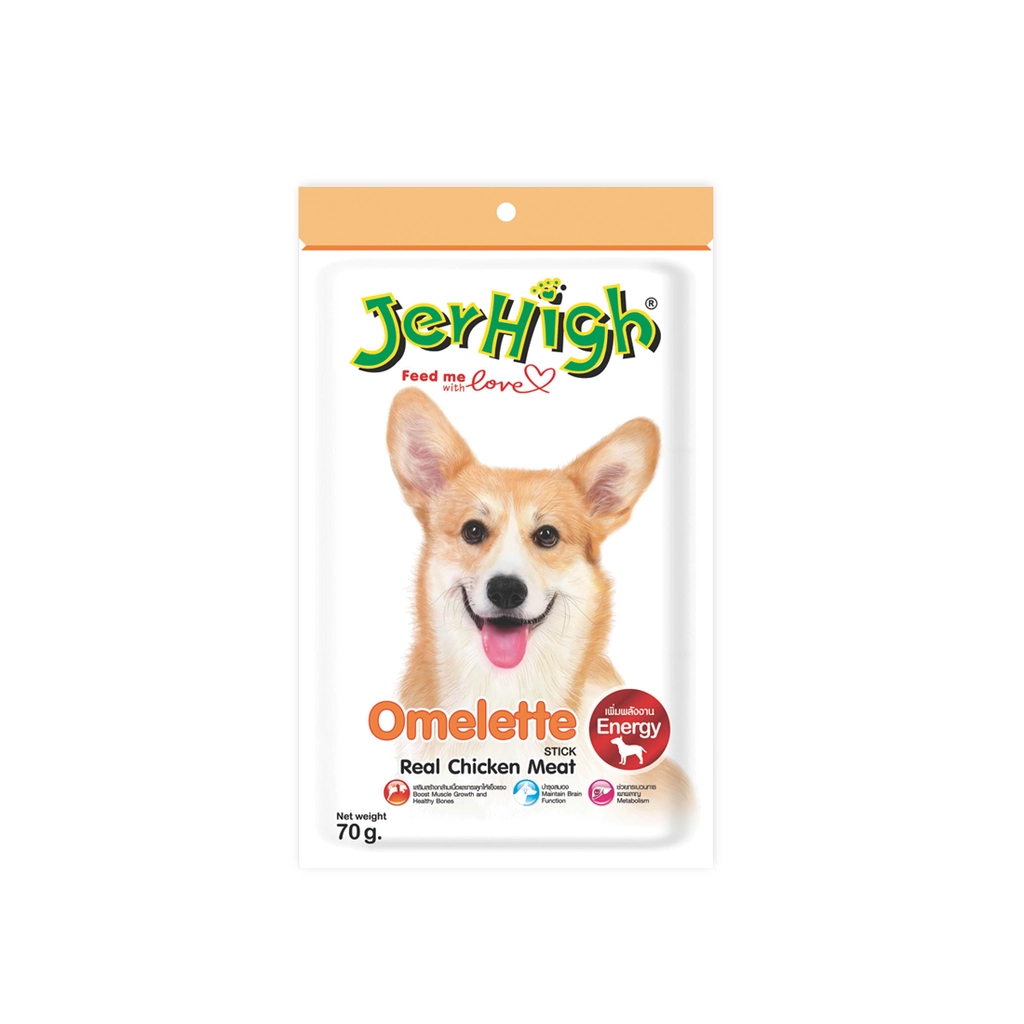 Jerhigh Dog Snack Omelette 70G.