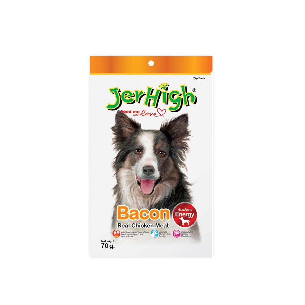Jerhigh Dog Snack Bacon 70G.