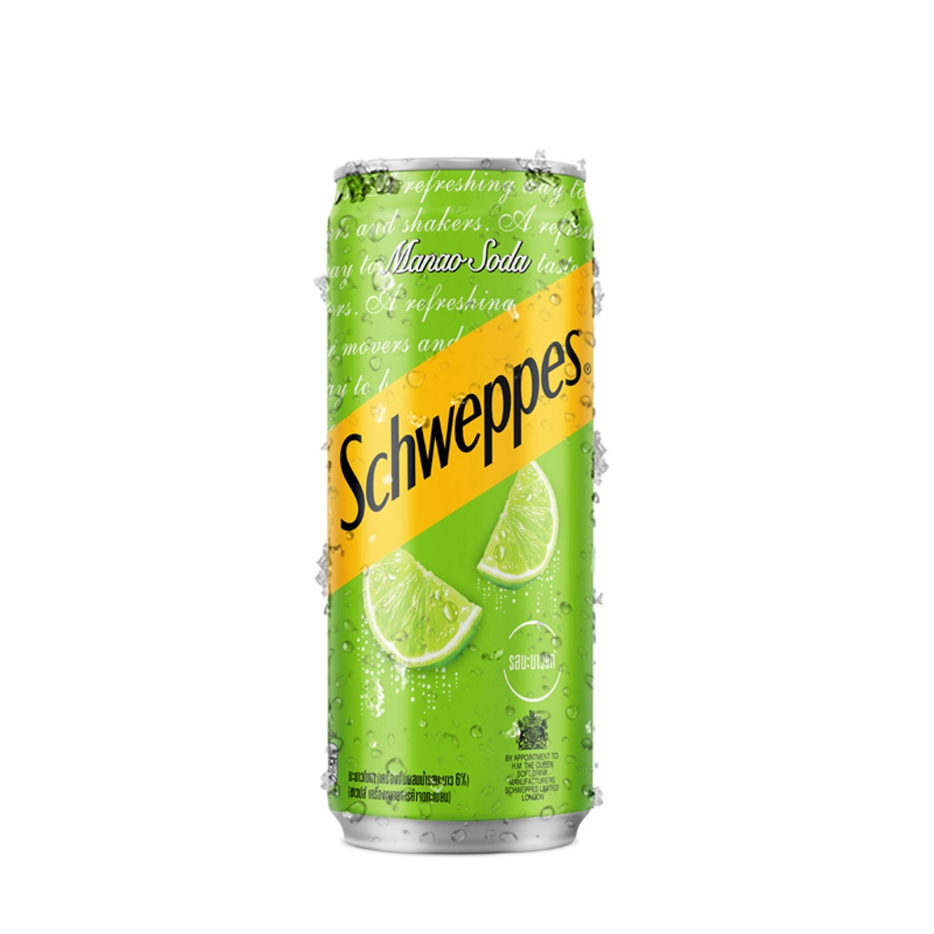 Schweppes Soft Drink Lime Soda 330ML. Single