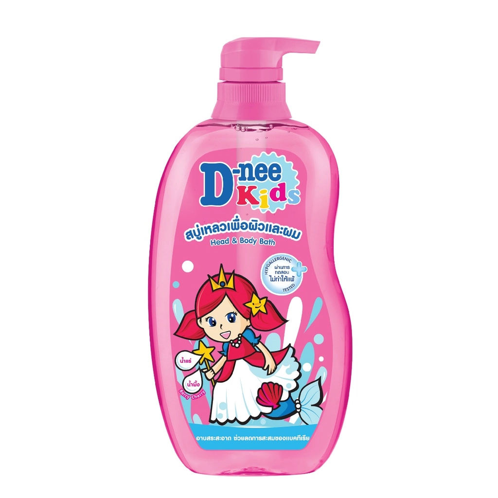 D-nee Kids Head&Bodybath Pink 600ML.