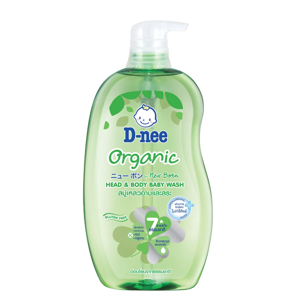 D Nee Pure Head And Body Baby Wash Organic Liquid Soap 800ML.