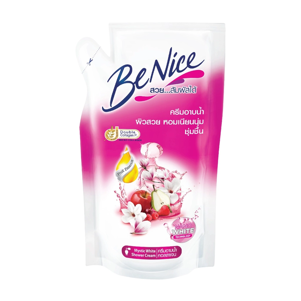 Benice Mystic White Shower Cream Refill 400ML.