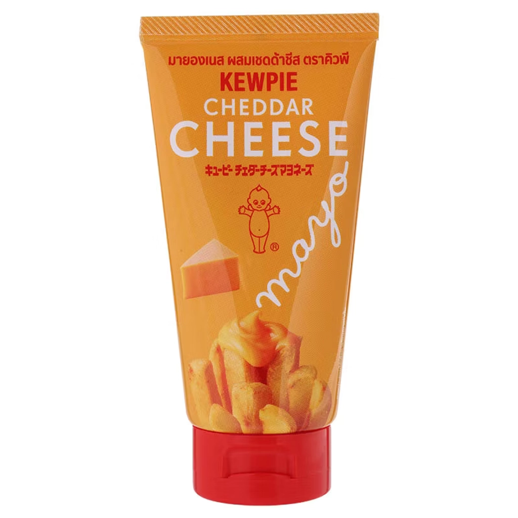 คิวพี มายองเนสผสมเชดด้าชีส 90ก.