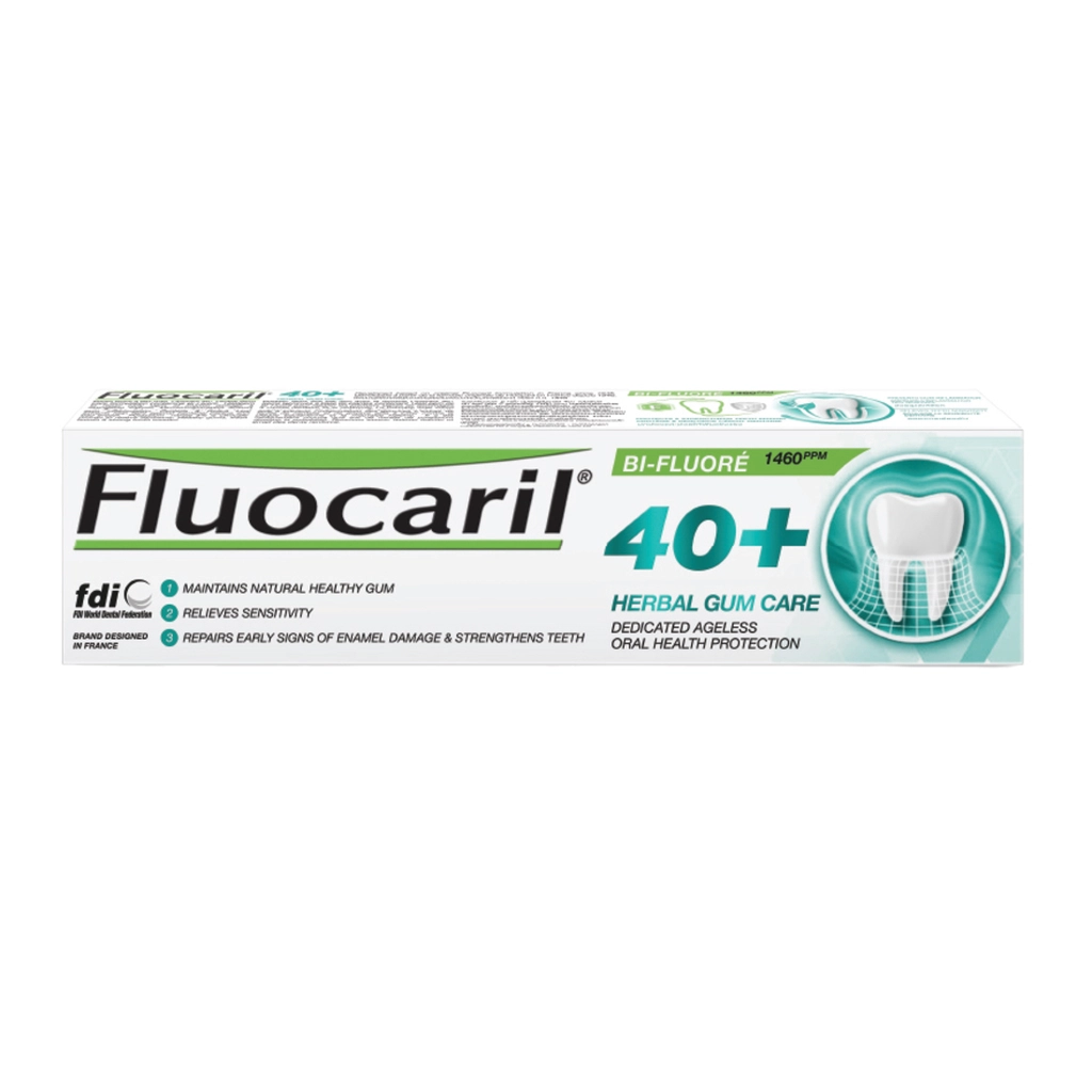 Fluocaril Toothpaste 40+ Herbal Gum Care 160G.