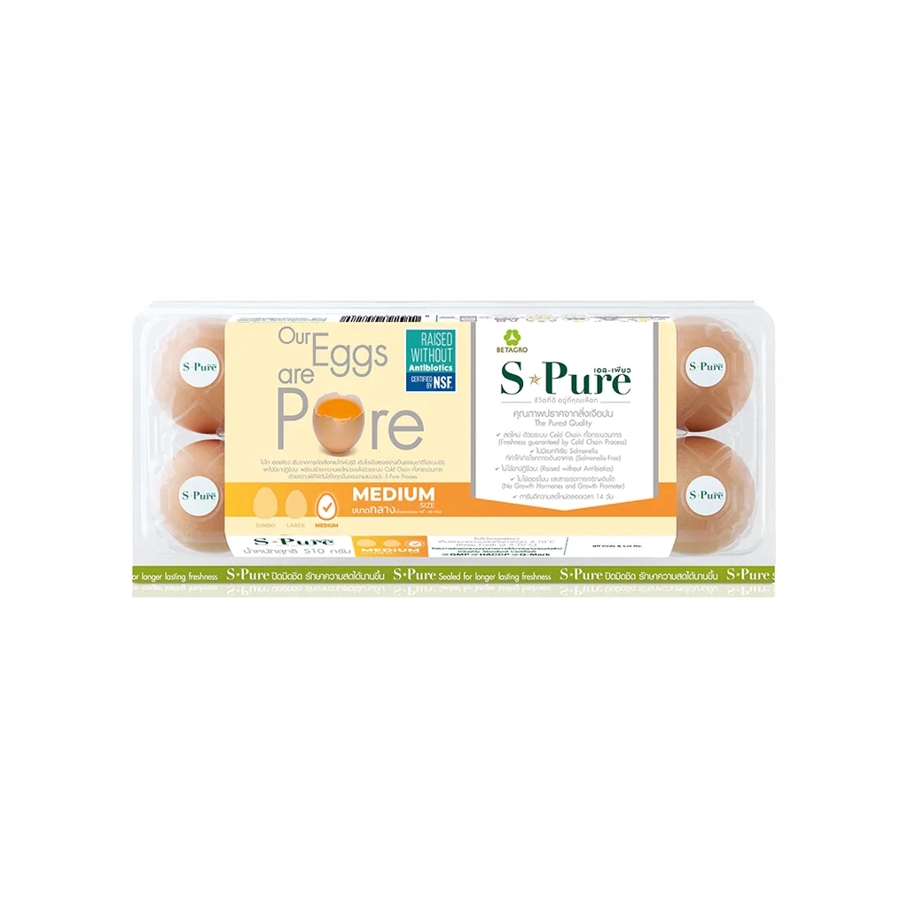 S Pure Eggs Medium Size Pack 10