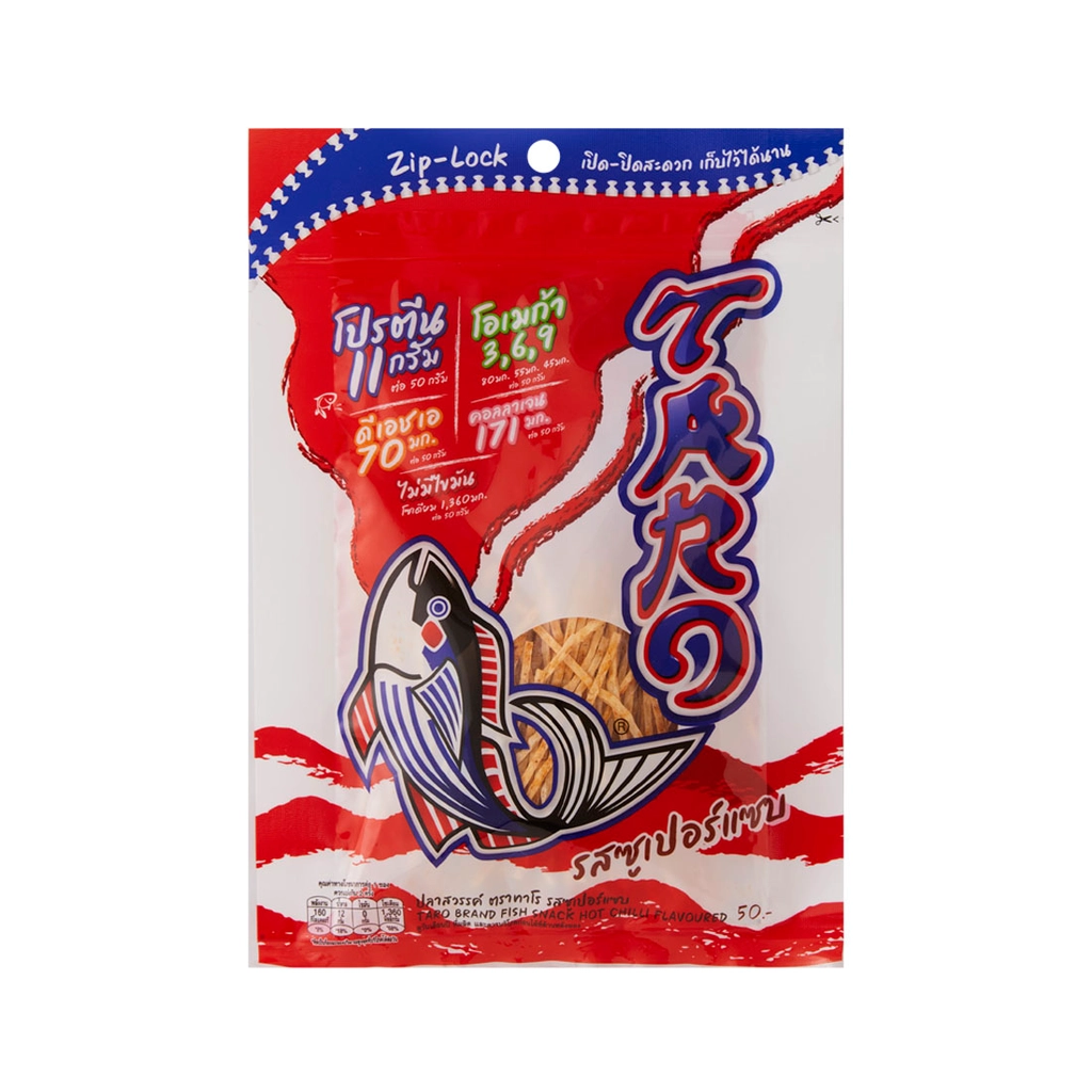 Taro Fish Snack Hot Chilli 64G.