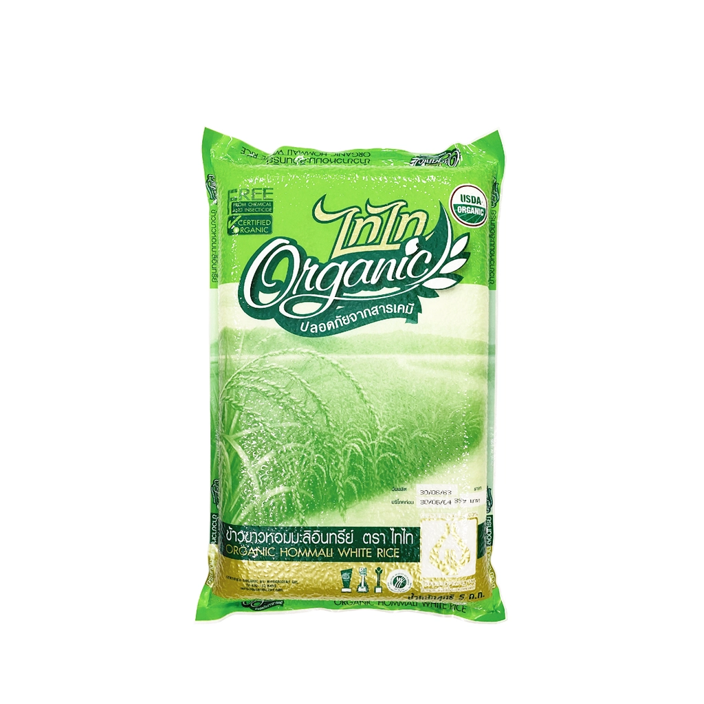 Tai Tai Green Organic White Rice 5KG.
