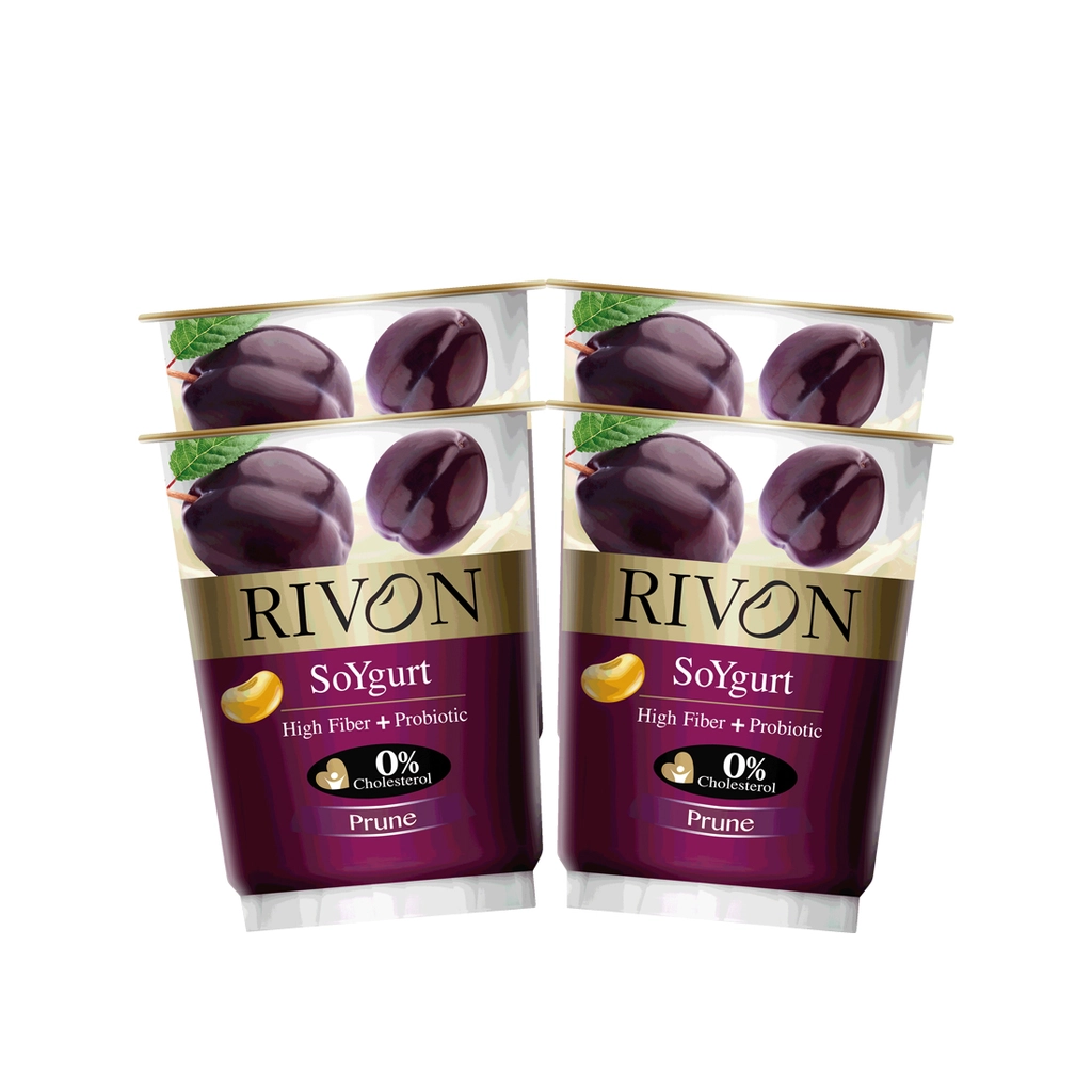 Rivon Yoghurt Prune 130G. Pack 4