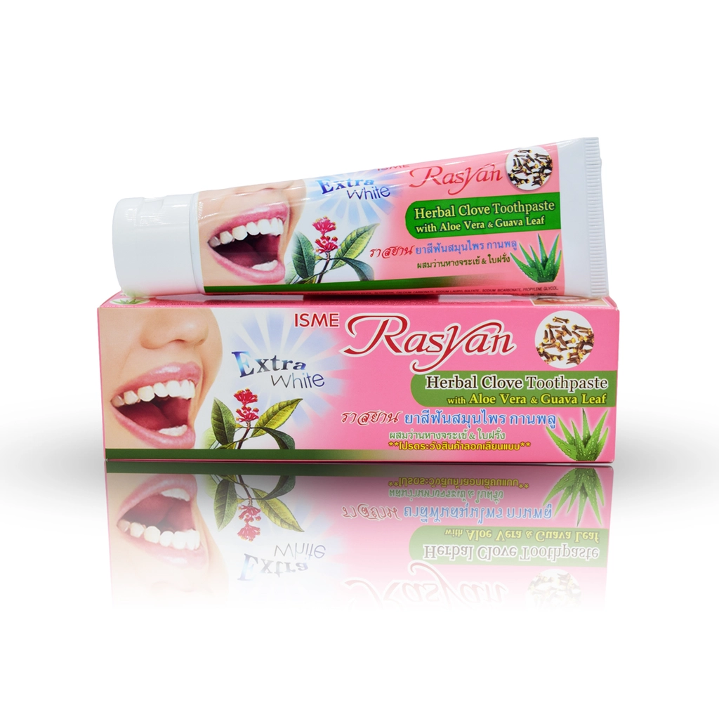 Rasyan Herbal Clove Toothpaste with Aloe Vera & Guava Leaf 100g.