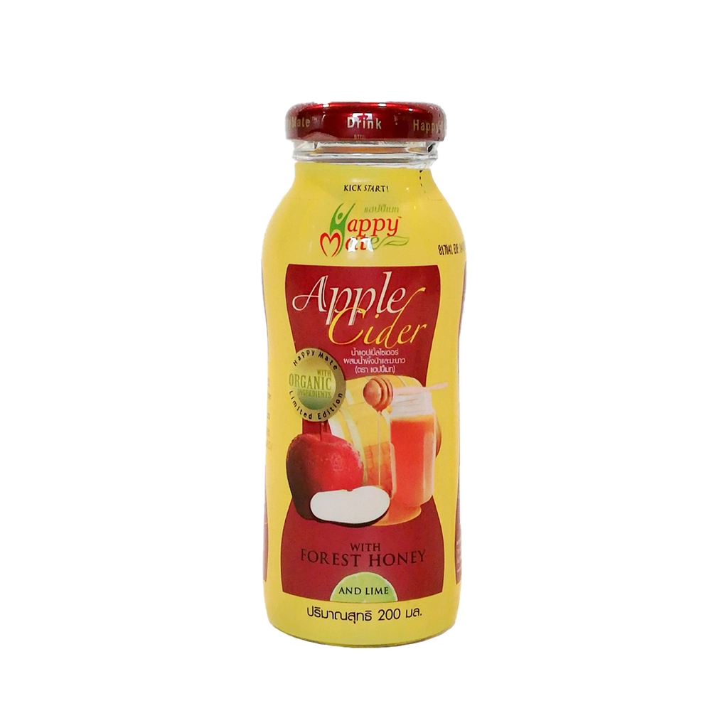 Happy Mate Apple Cider with forest honey and lime 200ml.