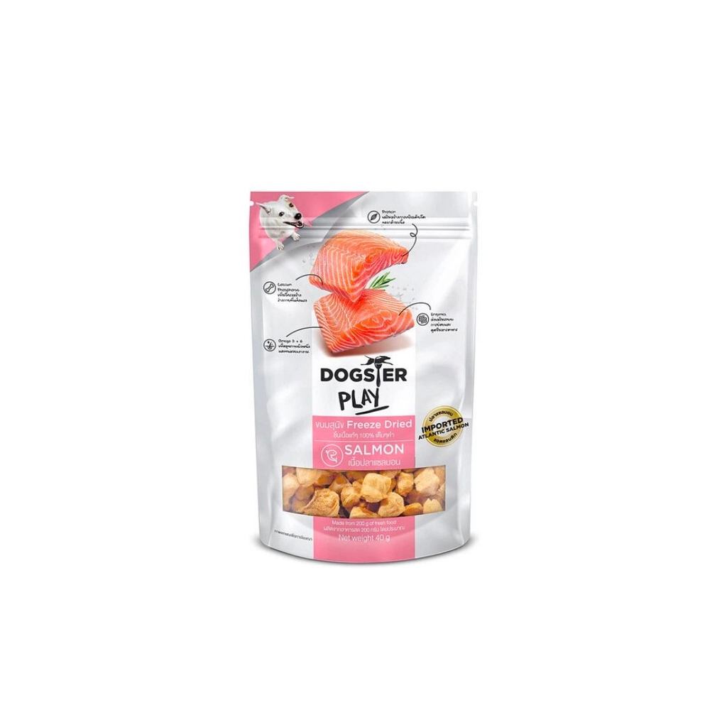 Dogster Play Freeze Dried Dogs and Cats Treats Salmon 40G.