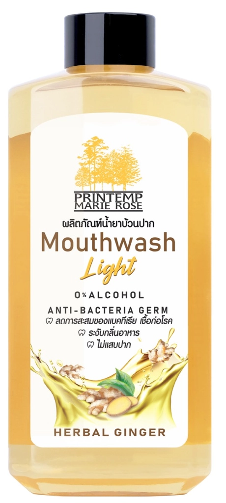 Printemp Marie Rose Mouthwash Herbal Ginger 500ML.