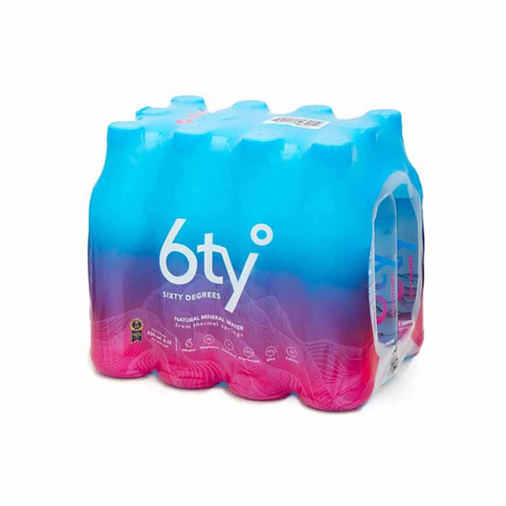 6TY DEGREES MINERAL WATER 12*520ML