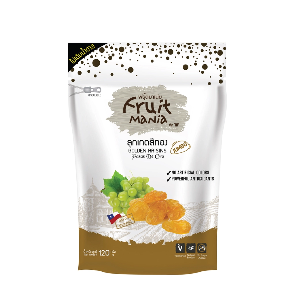 Fruit Mania Golden Raisins 120G.