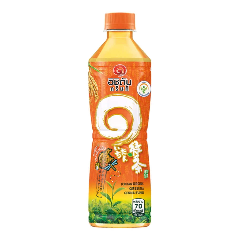 Ichitan Organic Green Tea Genmai Flavour 420ML.