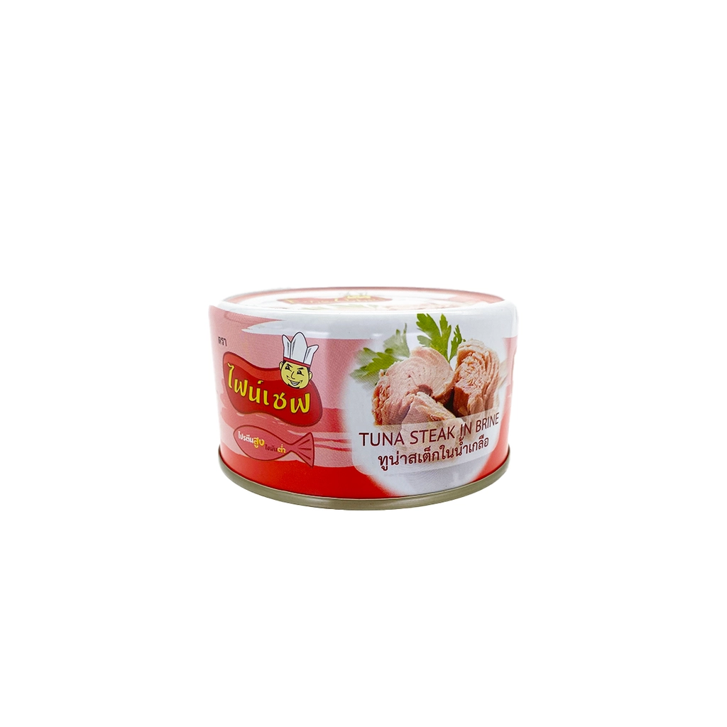 Finechef Tuna Steak In Brine 185G.